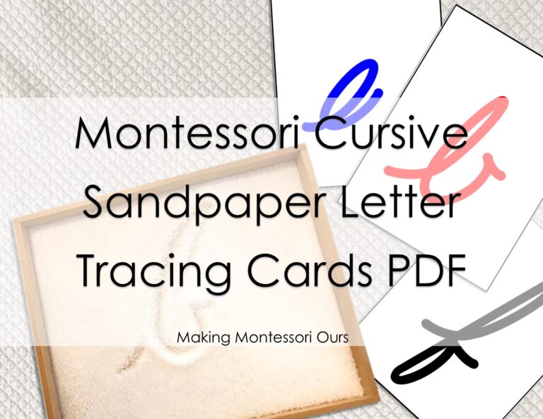 Making Montessori Ours Education Printables – Education Printables for ...